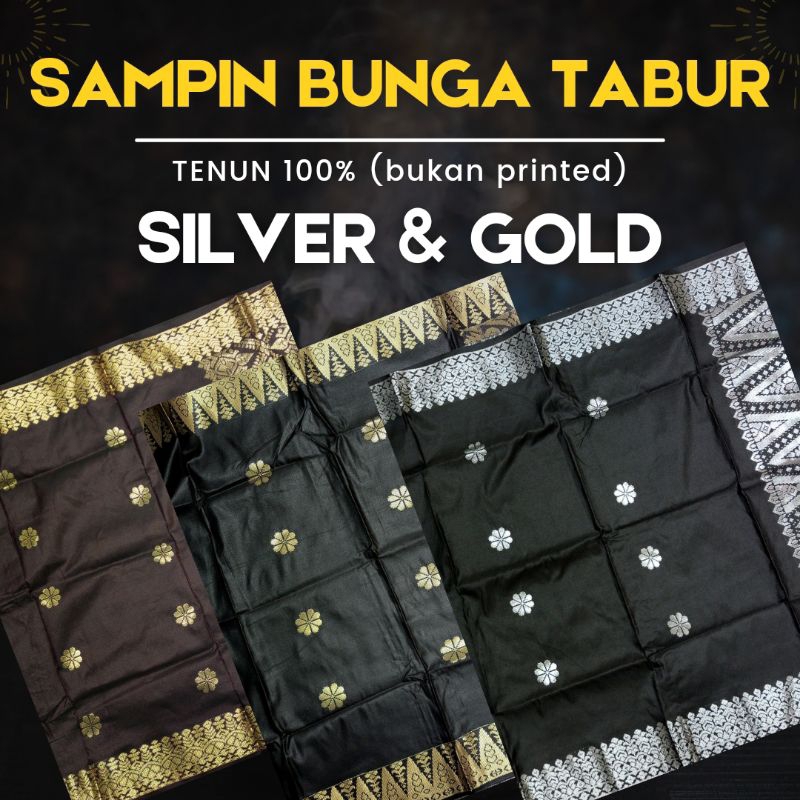 Sampin Songket bunga tabur exclusive, Sampin bunga tabur. | Shopee Malaysia