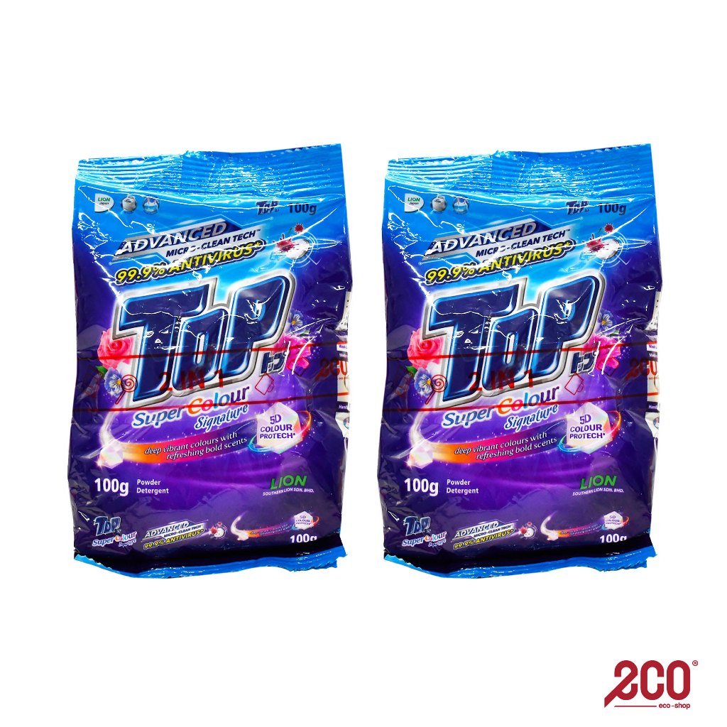 Top Super Colour Powder Detergent (2S x 100g) - AD-L004-T05-11 | Shopee ...