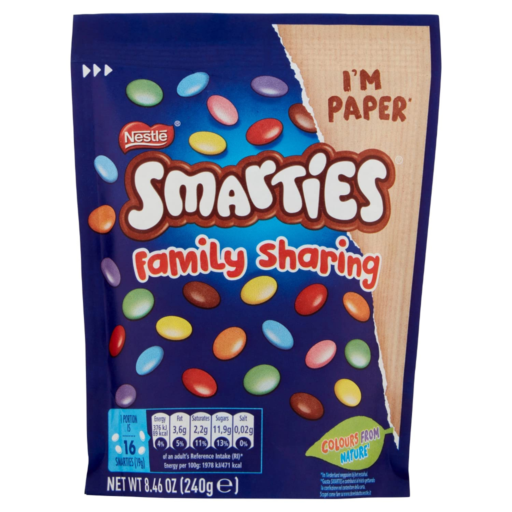 Smarties Family Sharing 240g Chocolate in Paper Bag | Shopee Malaysia