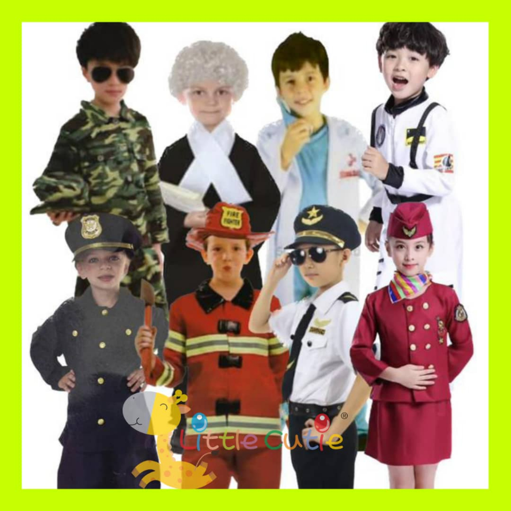 Little Cutie Occupation Costume Cosplay Kostum Kerjaya Budak Cita2 ...