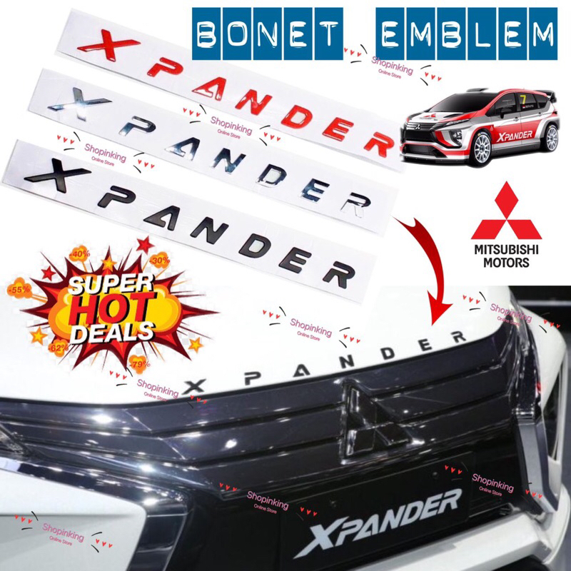 🚗 Emblem Mitsubishi Xpander New Facelift Logo and Bonet logo Wording ...
