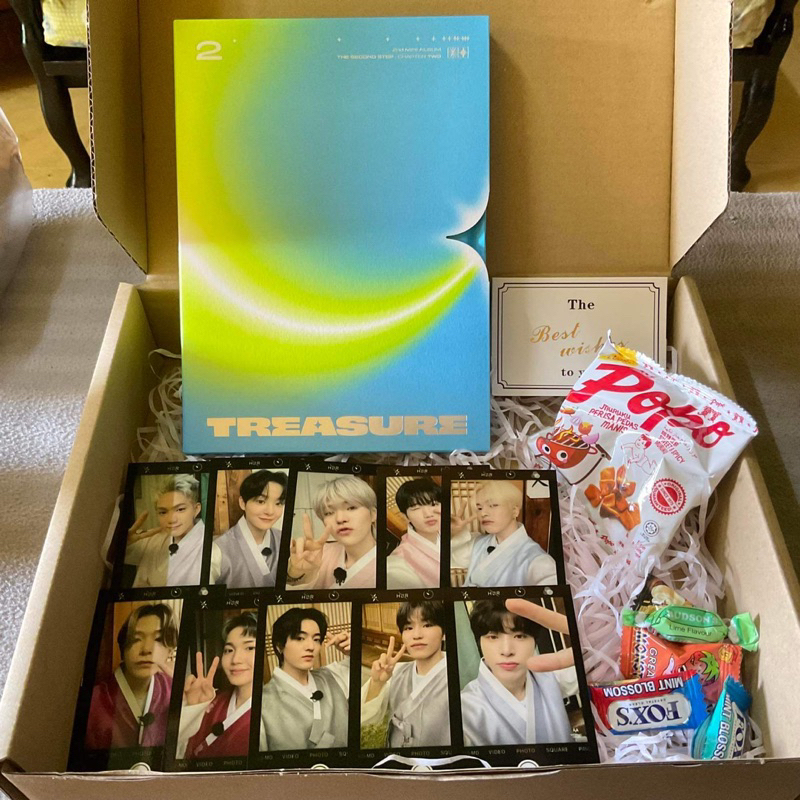 Gift Box Unsealed Album TREASURE THE SECOND STEP: CHAPTER TWO | Shopee ...