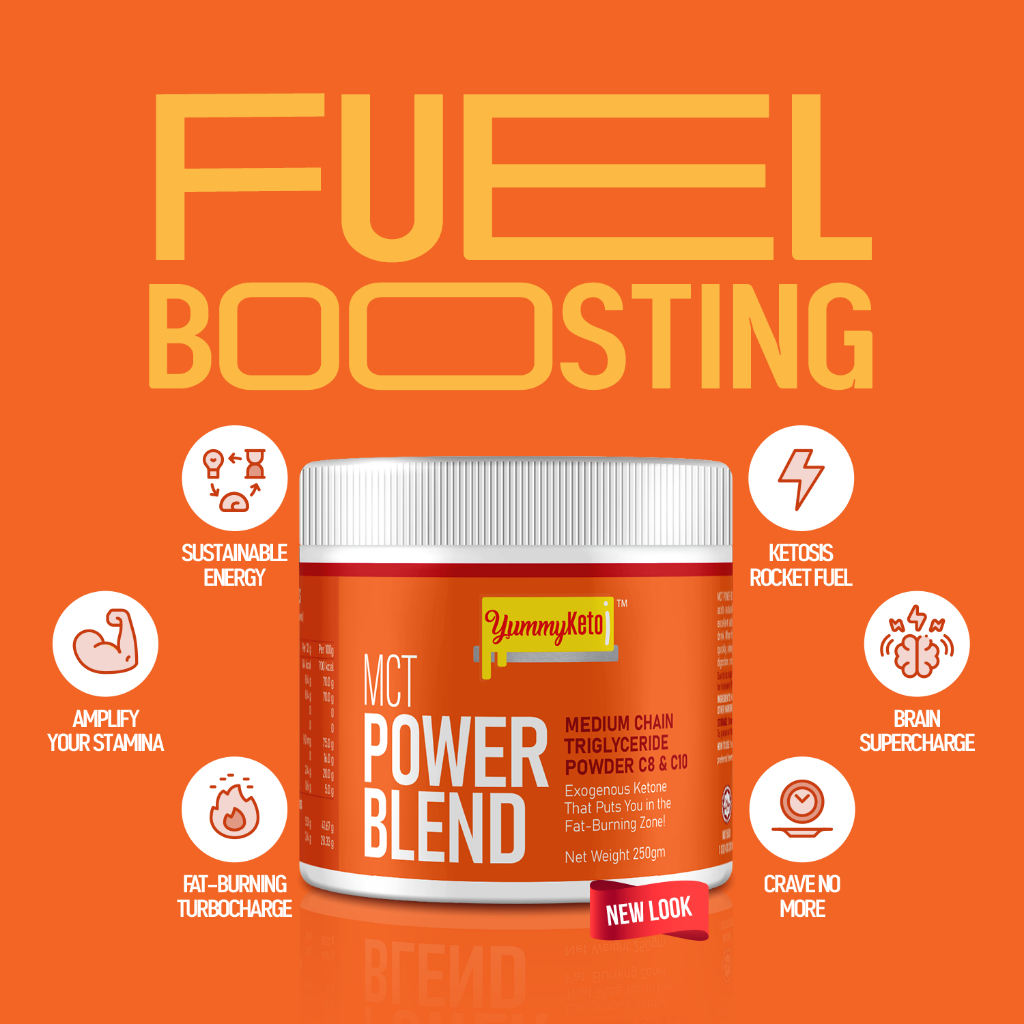 YUMMY KETO MCT Power Blend C8 & C10 250g for Keto Bulletproof Coffee ...