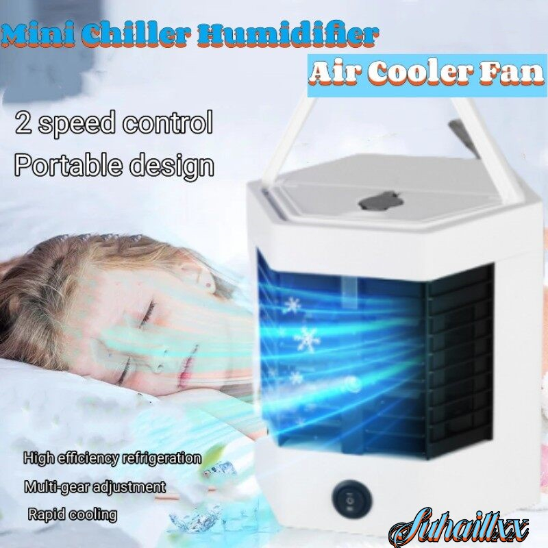 Air cooler Fan Spray Electric Fan Mini Chiller Humidifier Air ...