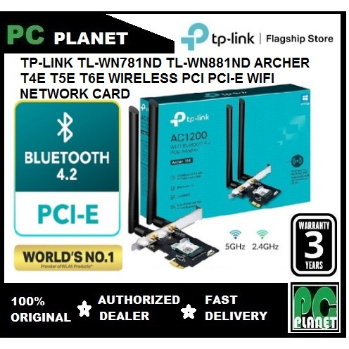 TP-LINK TL-WN881ND ARCHER T4E T5E T6E WIRELESS PCI PCI-E WIFI NETWORK ...