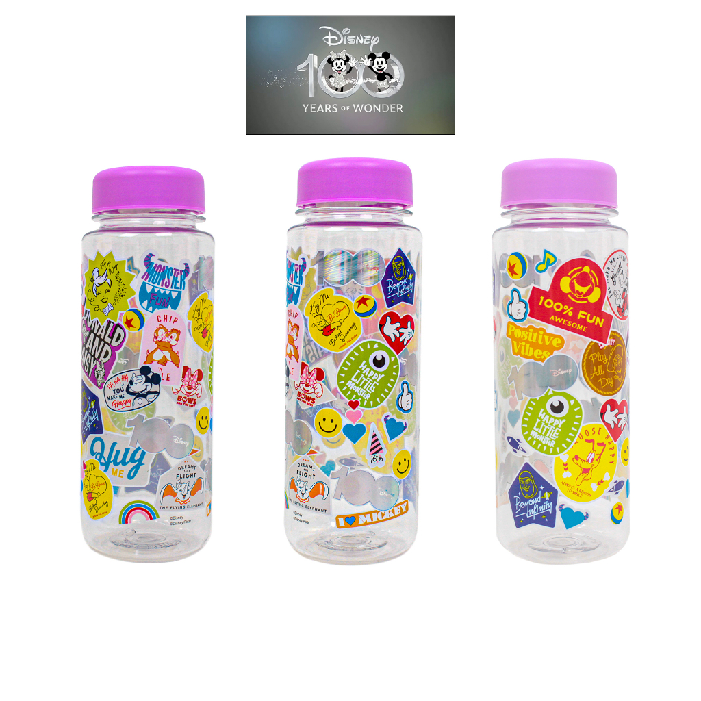New Disney Pixar 100 Years 600ml Tritan Water Bottle Botol Air 5361