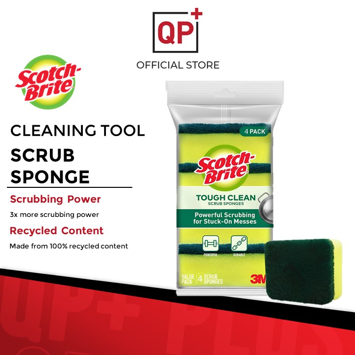 3M SCOTCH BRITE 213 HEAVY DUTY TOUGH CLEAN SCRUB SPONGE - 3 & 4 PC ...