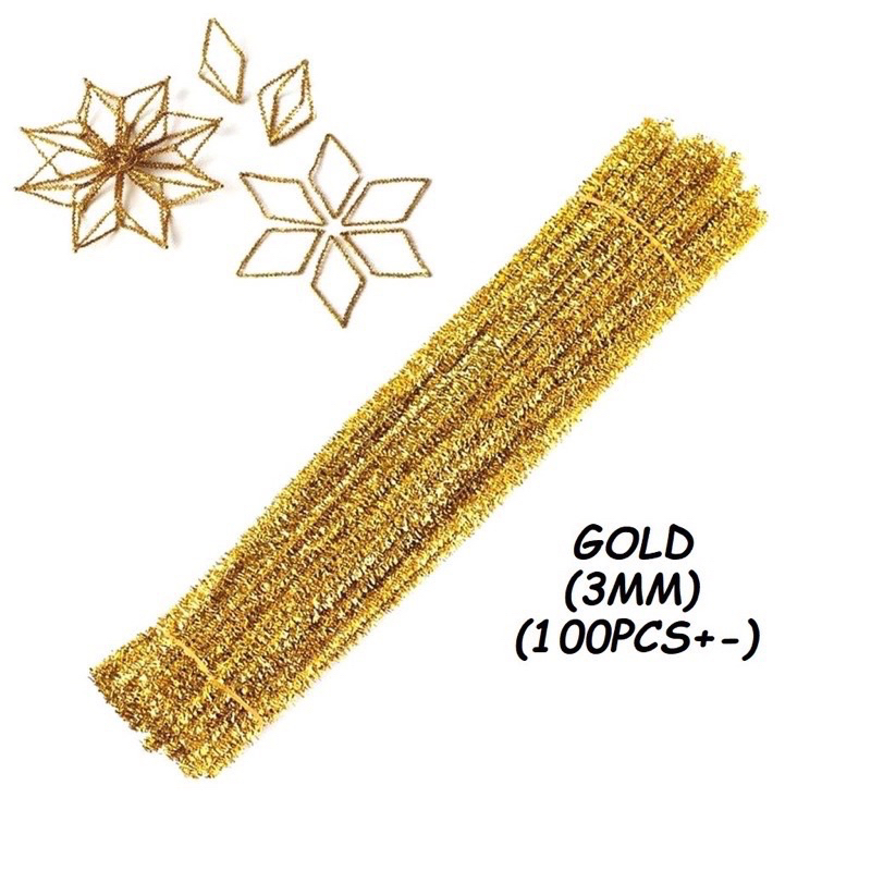 100pcs (30cm)Flower Wire Craft Kraftangan Bunga Handicraft DIY Art ...