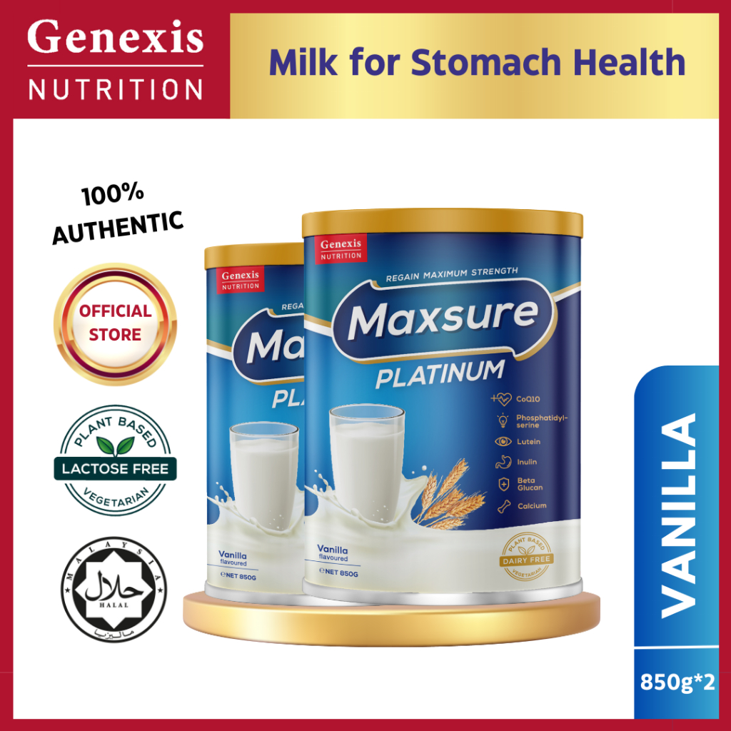 [TwinPack 1.7kg] Maxsure Platinum - Vanilla Gastric, Heartburn, Bloat ...