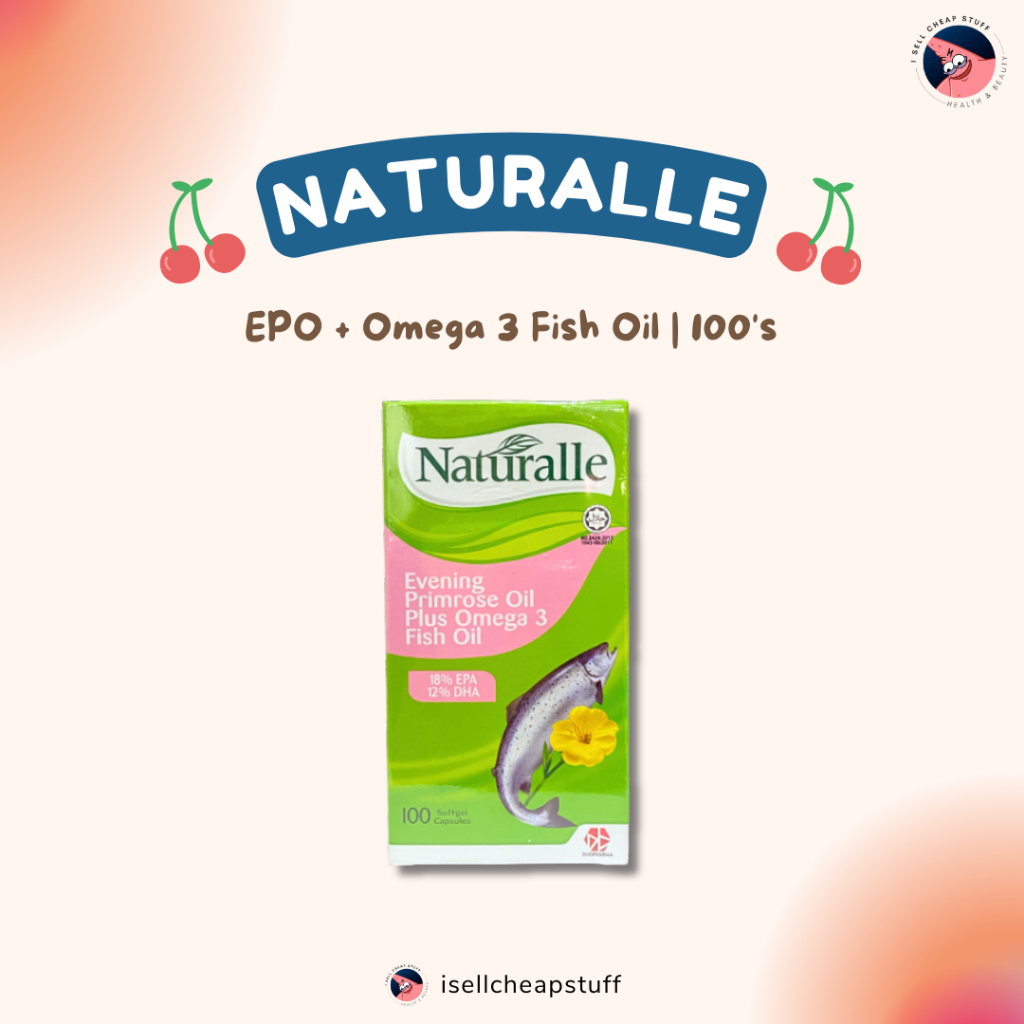 Naturalle Evening Primrose Oil Plus Omega 3 Fish Oil 100's | Shopee ...