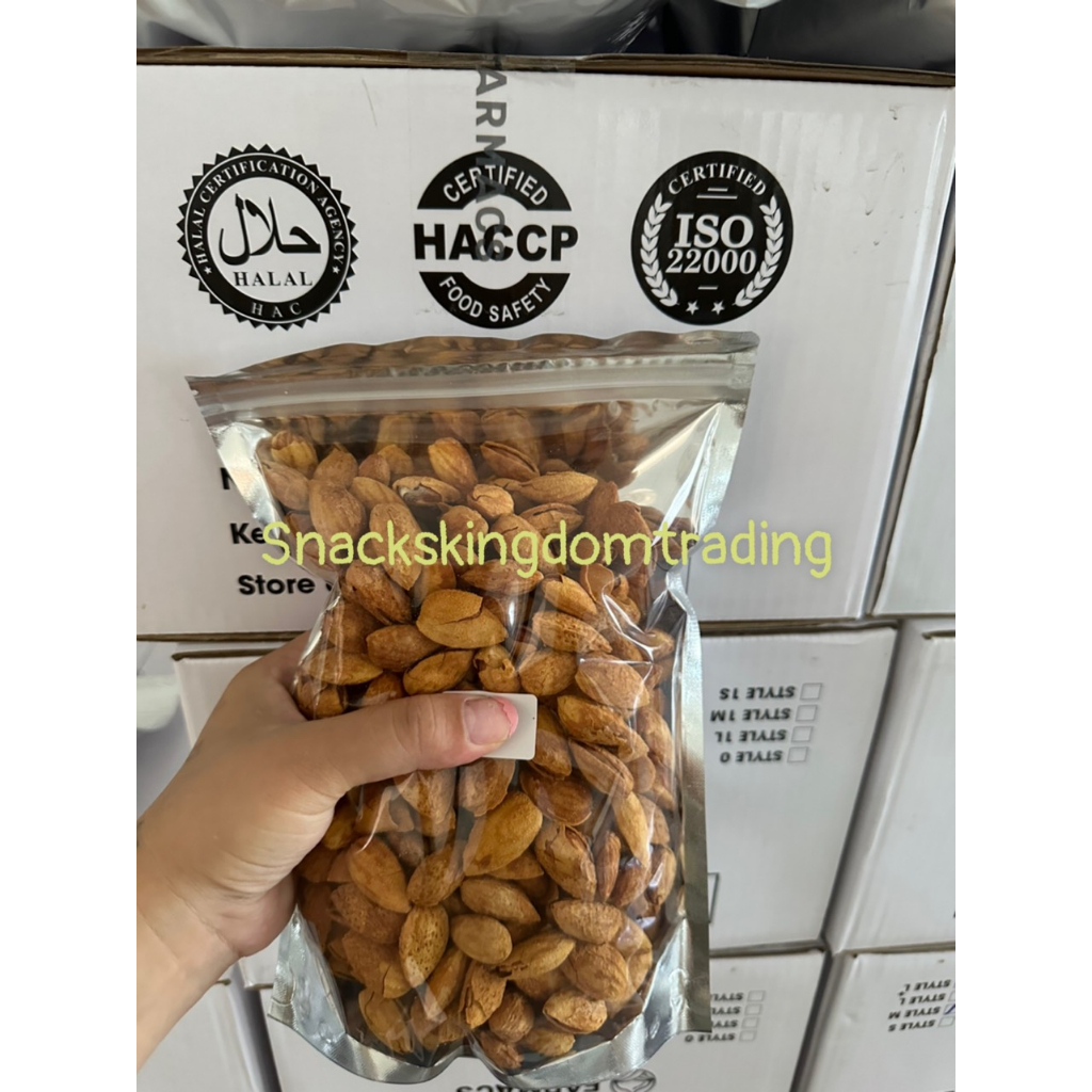 [[READY STOCK]]buttered almonds //500gm bag zip//READY TO EAT | Shopee ...