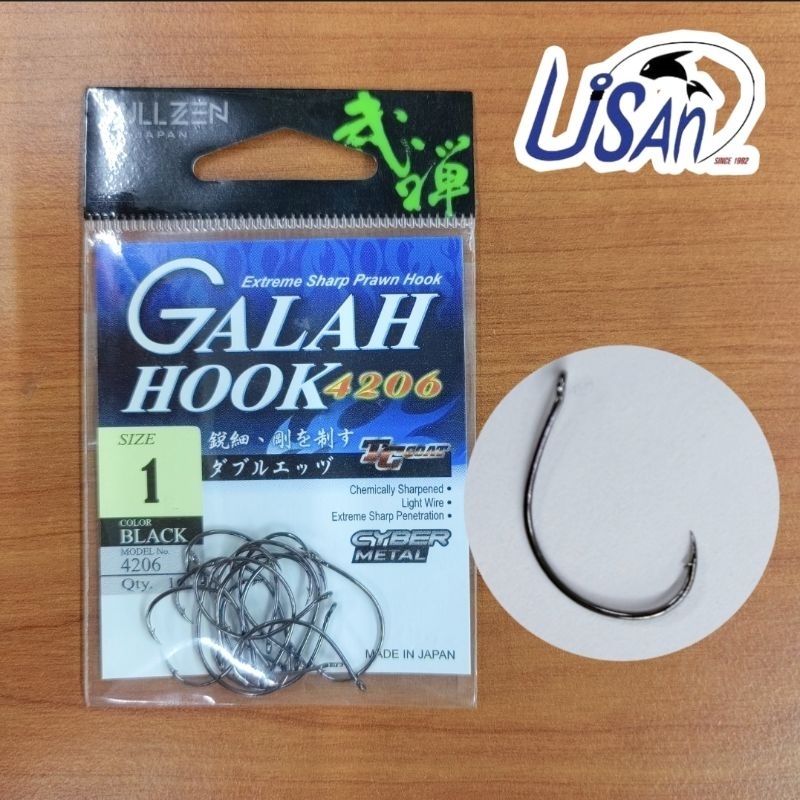 BULLZEN 4206 UDANG GALAH HOOK/ MATA KAIL UDANG PRAWN HOOK | Shopee Malaysia
