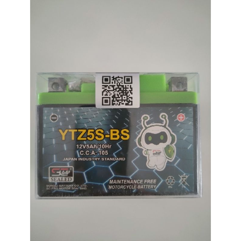 Battery YTZ5S-BS Motor Battery | Shopee Malaysia