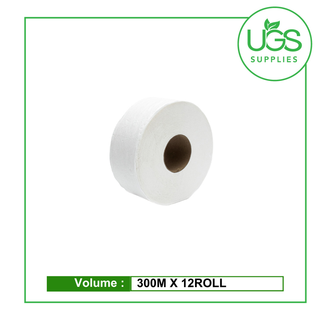 KIMPLUS JUMBO ROLL TISSUE V/P 2PLY - (300M X 12ROLL) | Shopee Malaysia