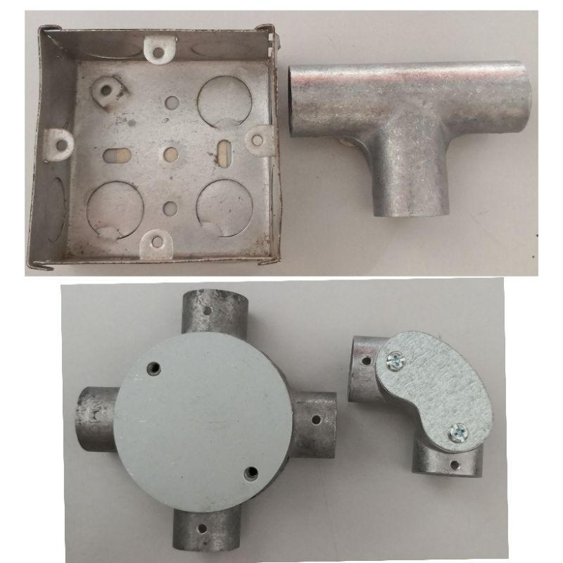 GI CROSS BOX [19MM]/3x3 CONCEAL BOX/ GI 3/4"INSPECTION ELBOW/TEE ...