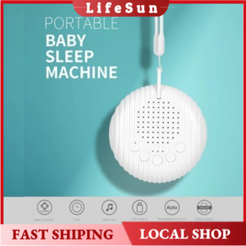 【Ready Stock】Portable Baby Sleep Machine White Noise Sound Machine 10 ...