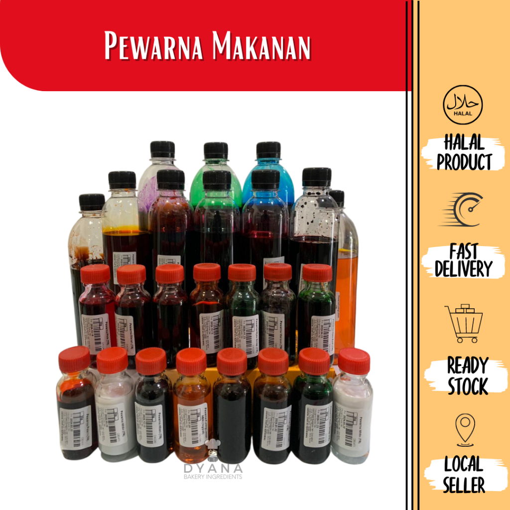 PEWARNA MAKANAN (FOOD COLOURING) | Shopee Malaysia