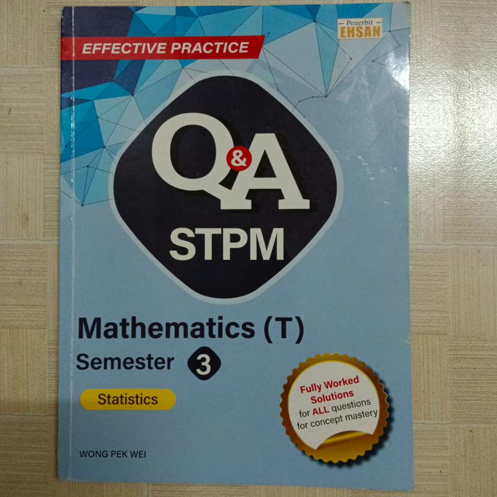 Q&A STPM Mathematics(T) Semester 3 Statistics | Shopee Malaysia