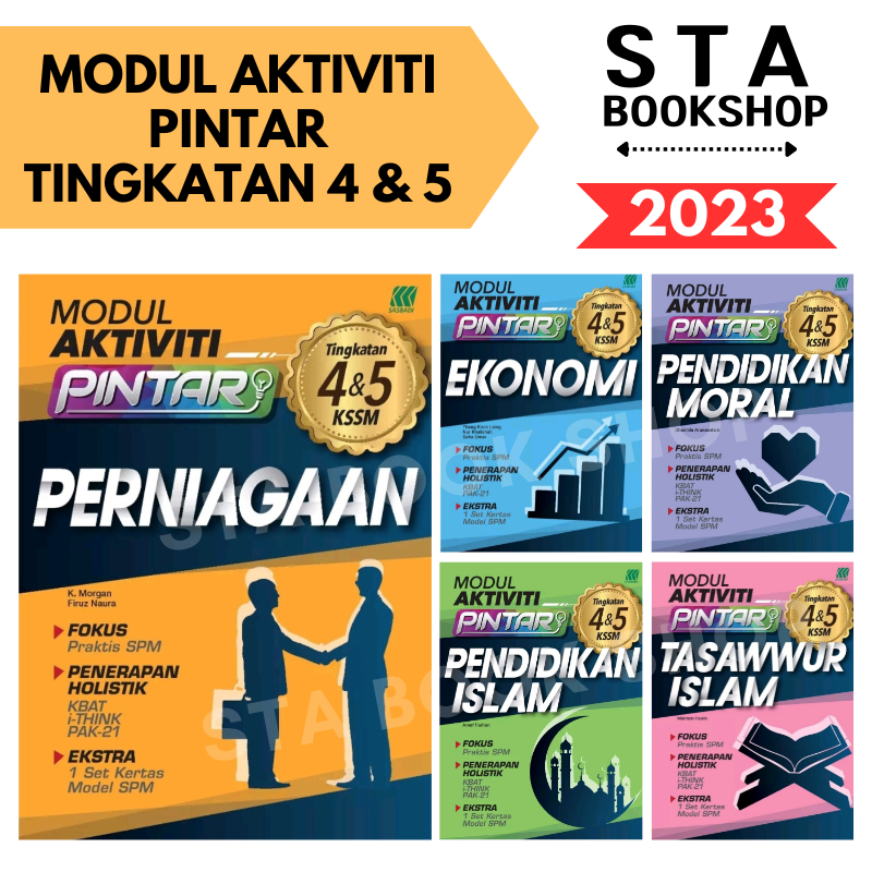 [STA] 2024 MODUL AKTIVITI PINTAR SPM TINGKATAN 4 & TINGKATAN 5 (SASBADI) | Shopee Malaysia