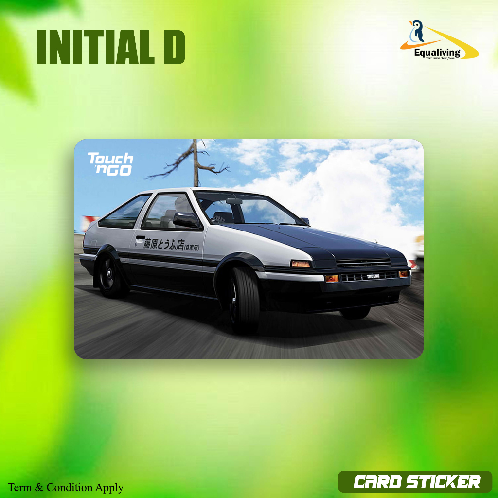 INITIAL D (SERIES 3) - Touch n Go Card Sticker Cover (Waterproof, High ...