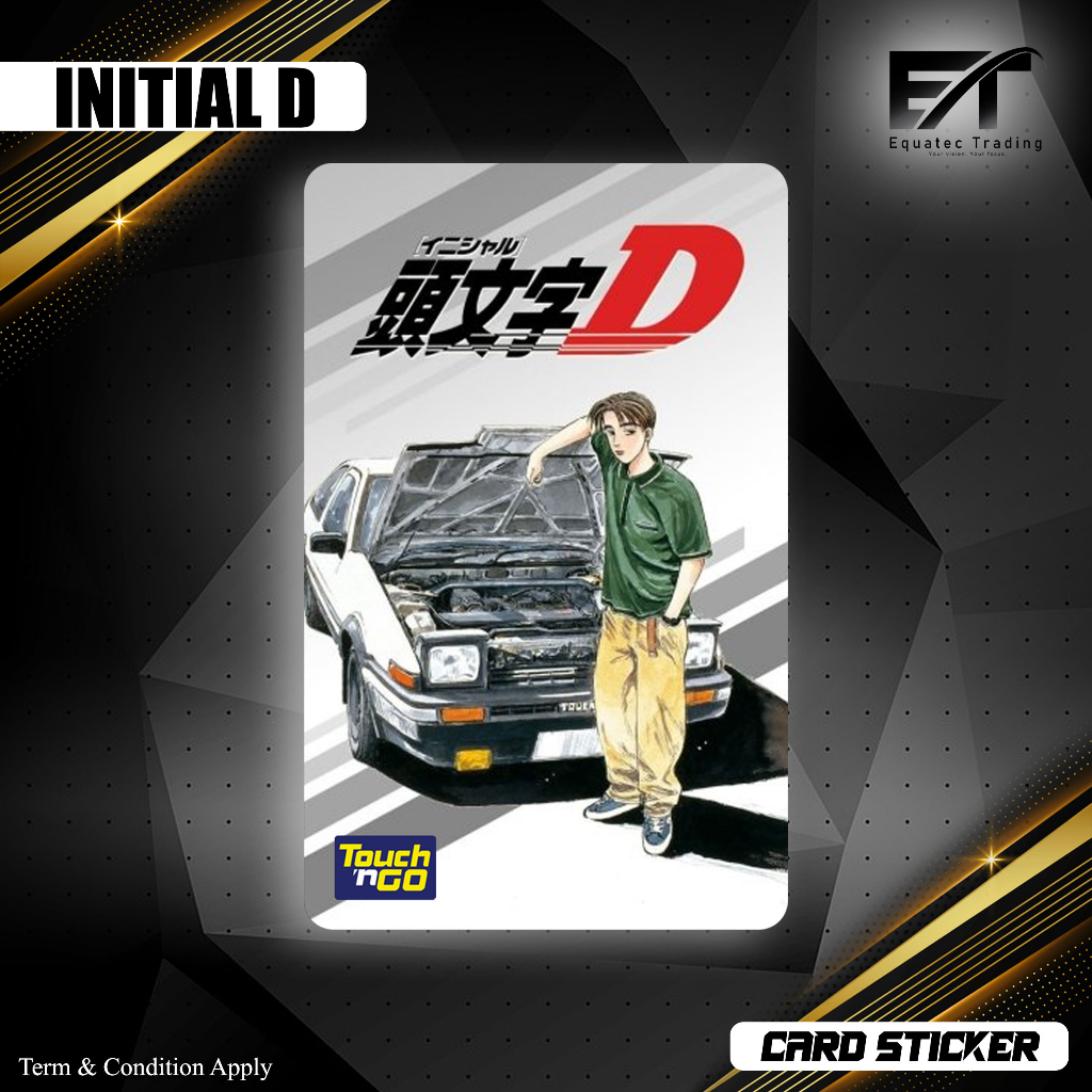INITIAL D ( SERIES 4 ) - Touch n Go Card Sticker Cover (Waterproof ...