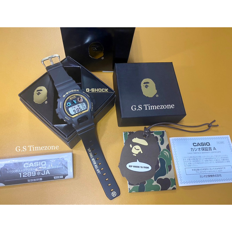 Casio G-Shock DW-6900 A Bathing Ape (BAPE) Black colour | Shopee Malaysia