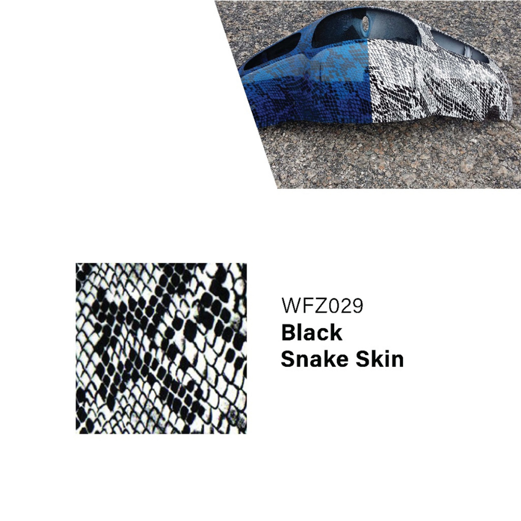 Samurai Paint Water Transfer Film WFZ029 Black Snake Skin (1.0m x 0.5m ...