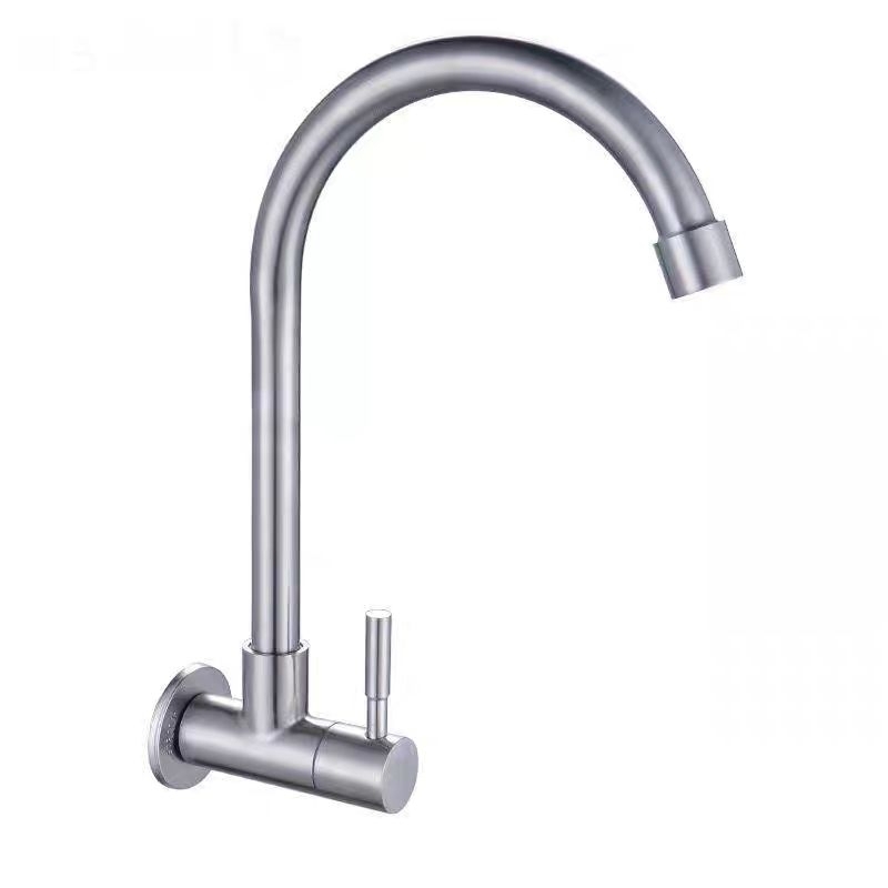 High Quality 304 Stainless Steel Wall Mounted Wall Pillar Sink Faucet ...