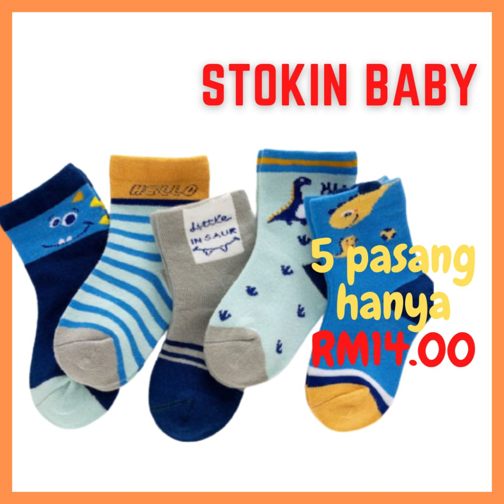 stokin baby budak girl & boy kids sock murah | Shopee Malaysia