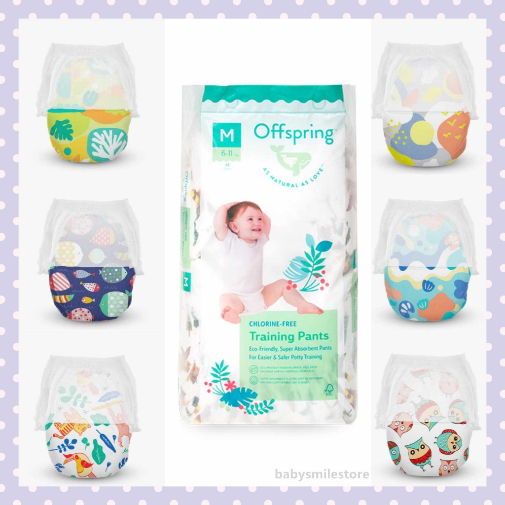 Offspring Fashion Pants Diapers (M 42/ L 36/ XL 30/ XXL 24) | Shopee ...