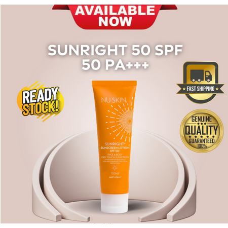 Nuskin Nu Skin SUNRIGHT 50 SPF 50 PA+++ 晒特丽50防晒指数50 PA +++ (100ml) | Shopee Malaysia