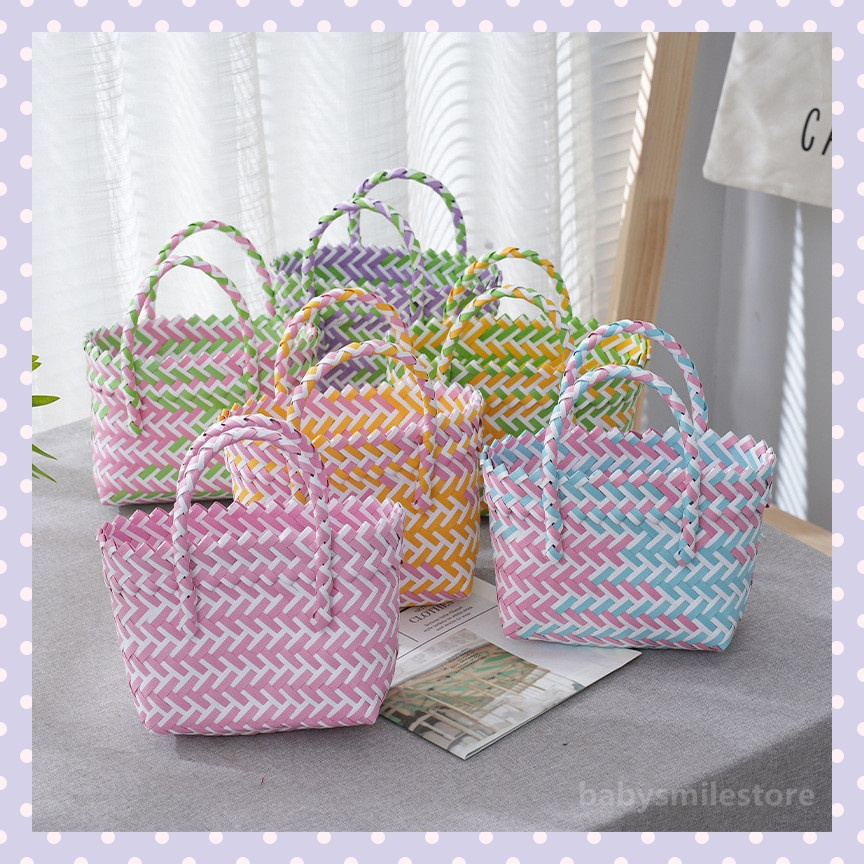 Beg Anyaman Goodies Bag (S) Doorgift Bag Bakul Anyaman Plastic Woven ...