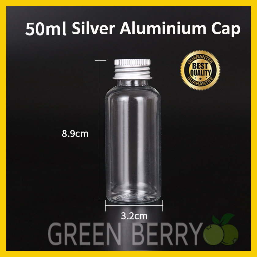 Transparent PET Juice Bottle with Aluminum Cap | Plastik Botol untuk ...