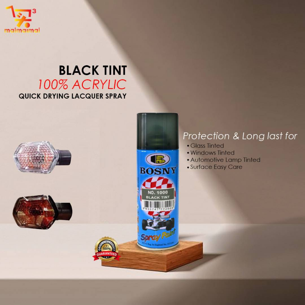 BOSNY Black Tint Spray Paint 400ml | Shopee Malaysia