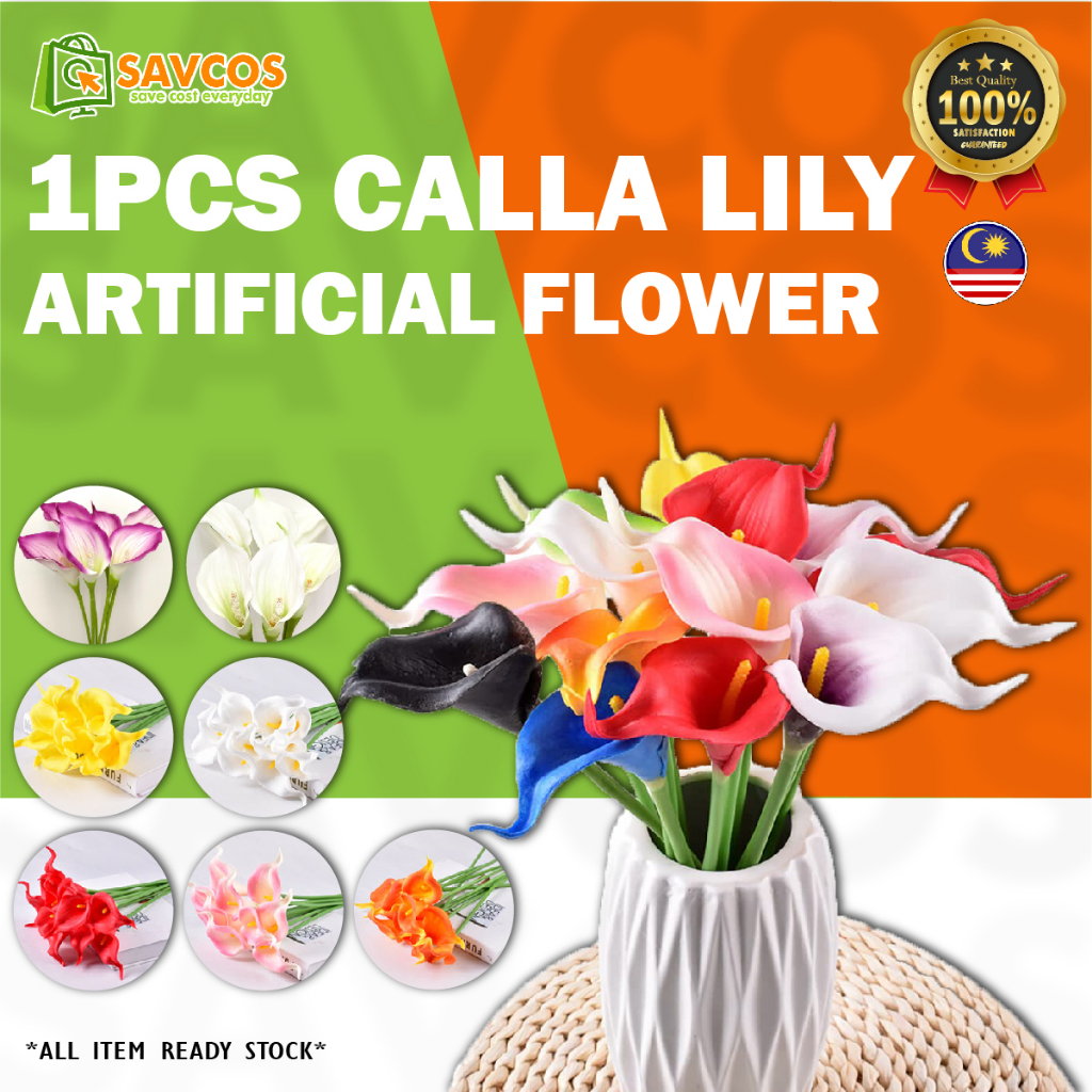 🔥CHEAPEST in SHOPEE🔥1pc Calla Lily Artificial Flower - Calla Lily For ...
