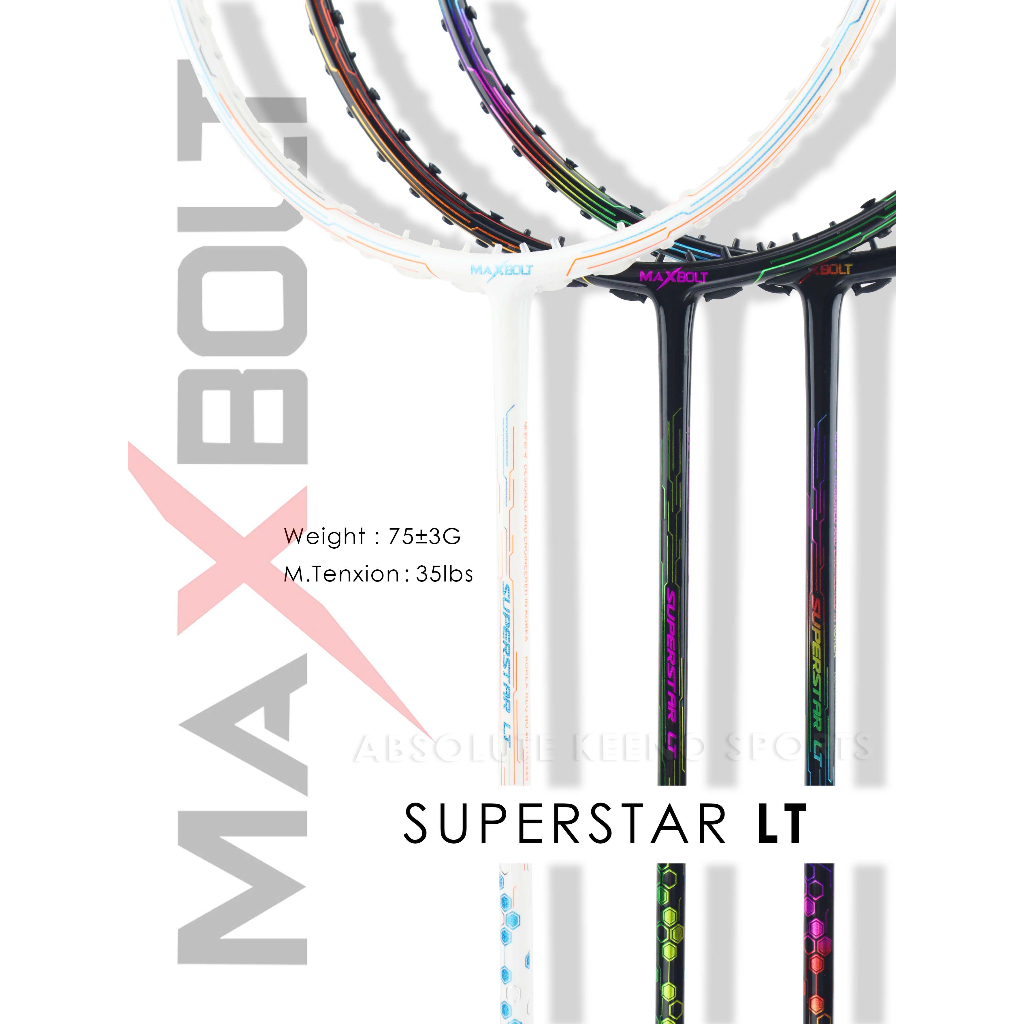Maxbolt SUPERSTAR LT Badminton Racket | Shopee Malaysia