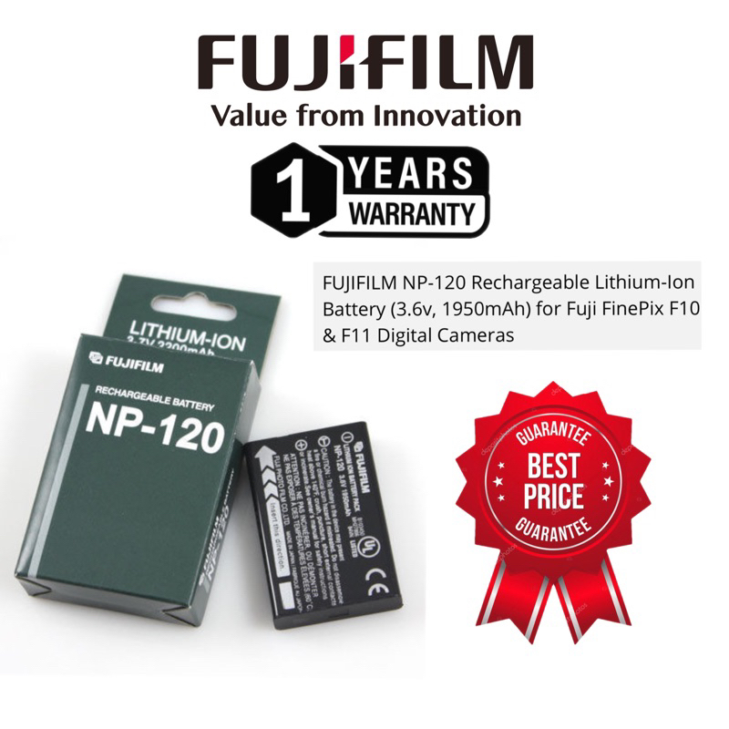Fujifilm NP-120 3.6v 1950 Mah Battery (1 Years warranty) | Shopee Malaysia