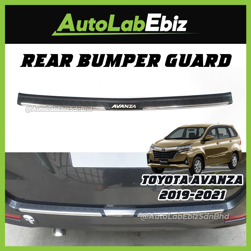 Rear Bumper Guard 3D with Chrome Linning Toyota Avanza 2019-2021 ...