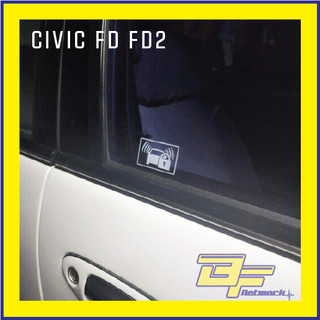 [Export Spec] Sticker for Honda Security Decal Attention Glass Sticker ...