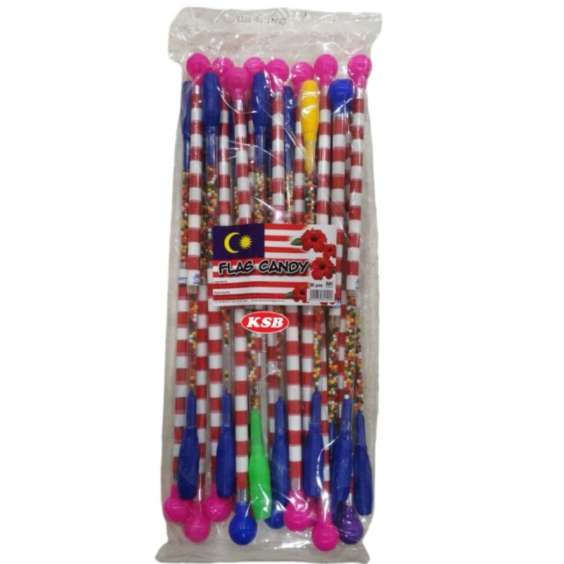 20 Stick 】Flag candy/Gula Bendera #flag #merdeka #malaysia | Shopee ...