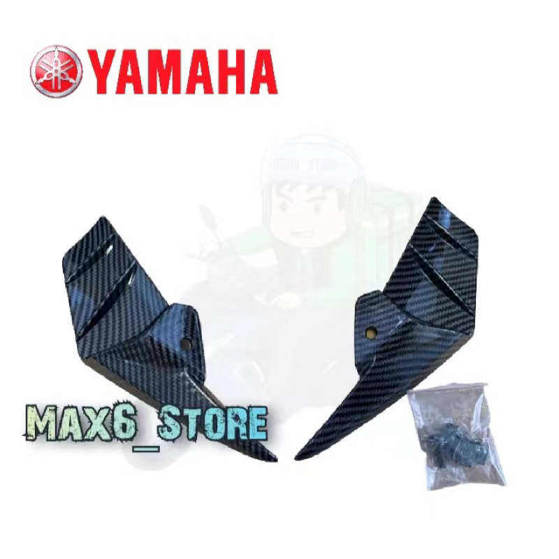 Yamaha NVX 155 V2 Aerox Front Winglet Cover Dada Depan NVX155 Carbon ...