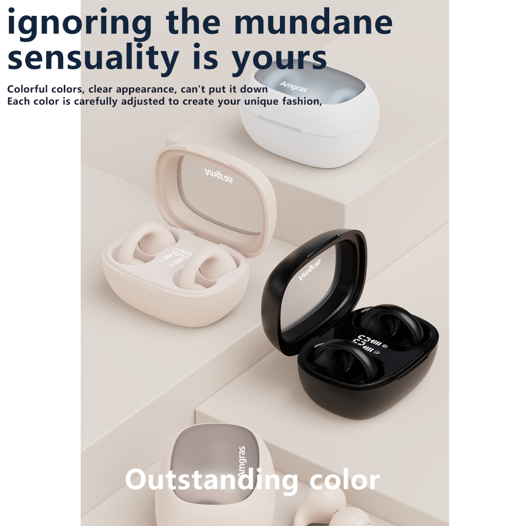 Amgras Spacebuds Ⅱ Pro Bone Conduction Earbuds Earphone Bluetooth ...