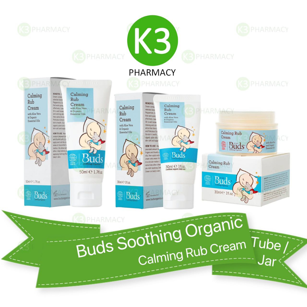 Buds Soothing Organics Calming Rub Cream For Baby Colic, Digestive ...