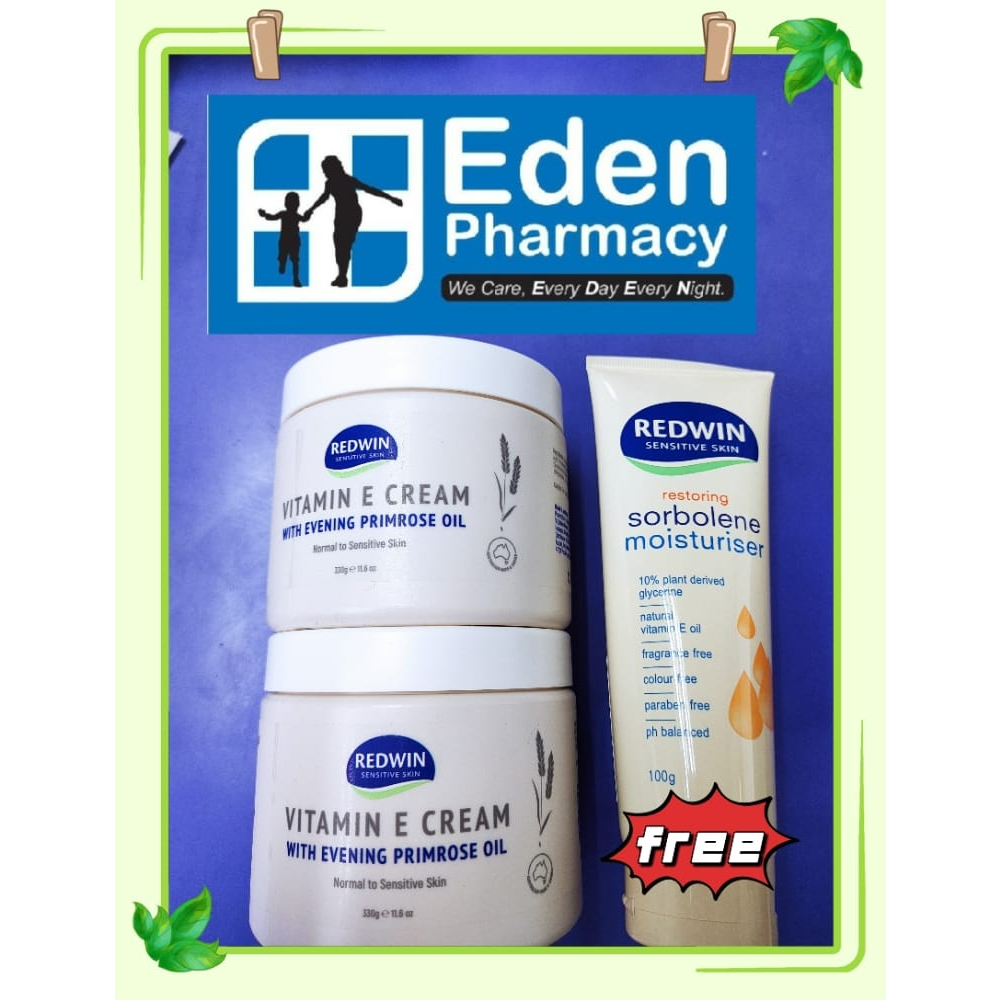 REDWIN Sensitive Skin Vitamin E Cream with evening primrose oil (300g ...