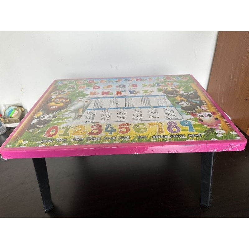 ABC table, kids table, plastic foldable table | Shopee Malaysia