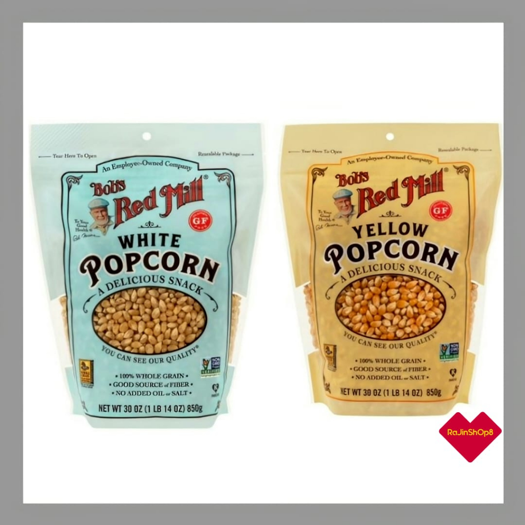 BOB's RED MILL - Gluten Free Yellow Popcorn & White Popcorn , 850g ...