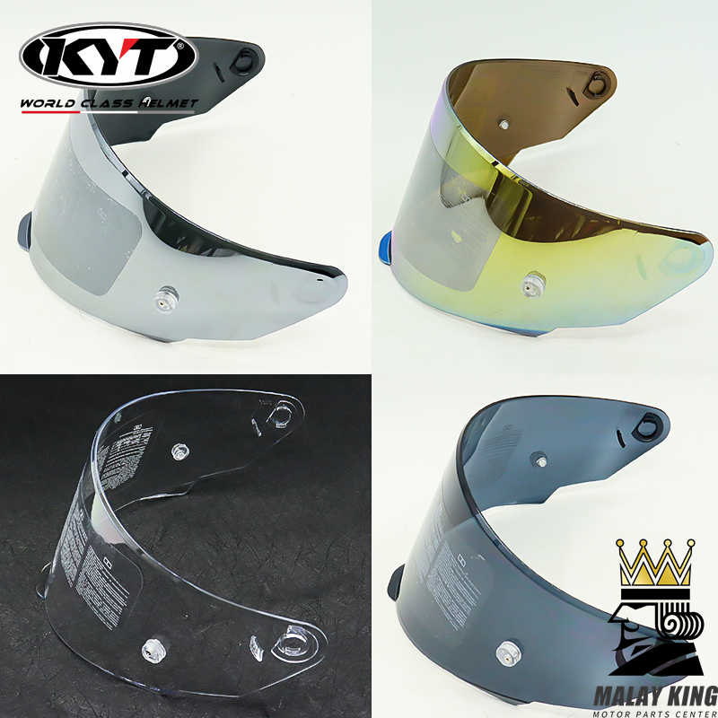 Original KYT TT Course Visor Lens Fullface Visor With Staple | Shopee ...