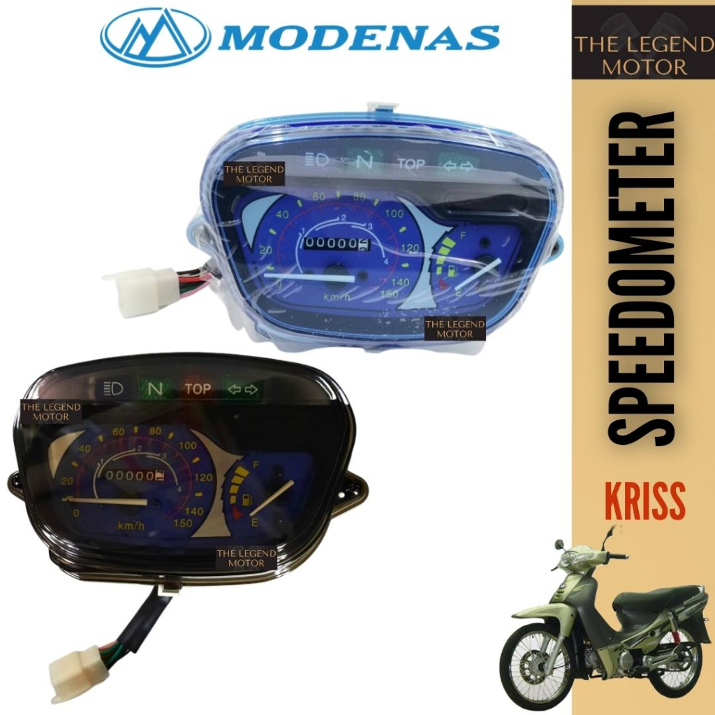 MODENAS KRISS1 KRISS2 KRISS110 KRISS100 KRISS FL KRISS 1 2 MR1 SPEEDOMTER SPEED METER SMOKE BLUE ...