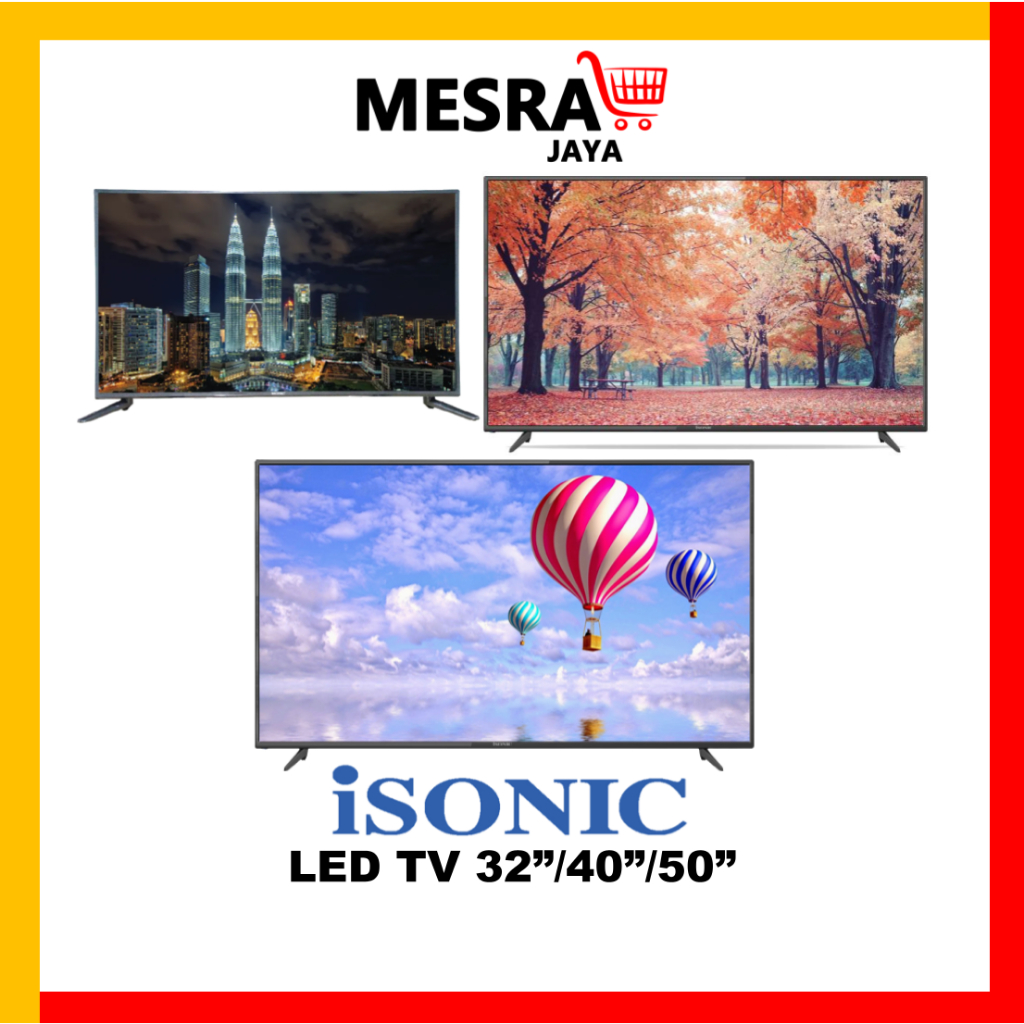 ISONIC LED TV WITH DVB-T2 ICT-3205 32" / ICT-4010 40" / ICT-5009 50 ...
