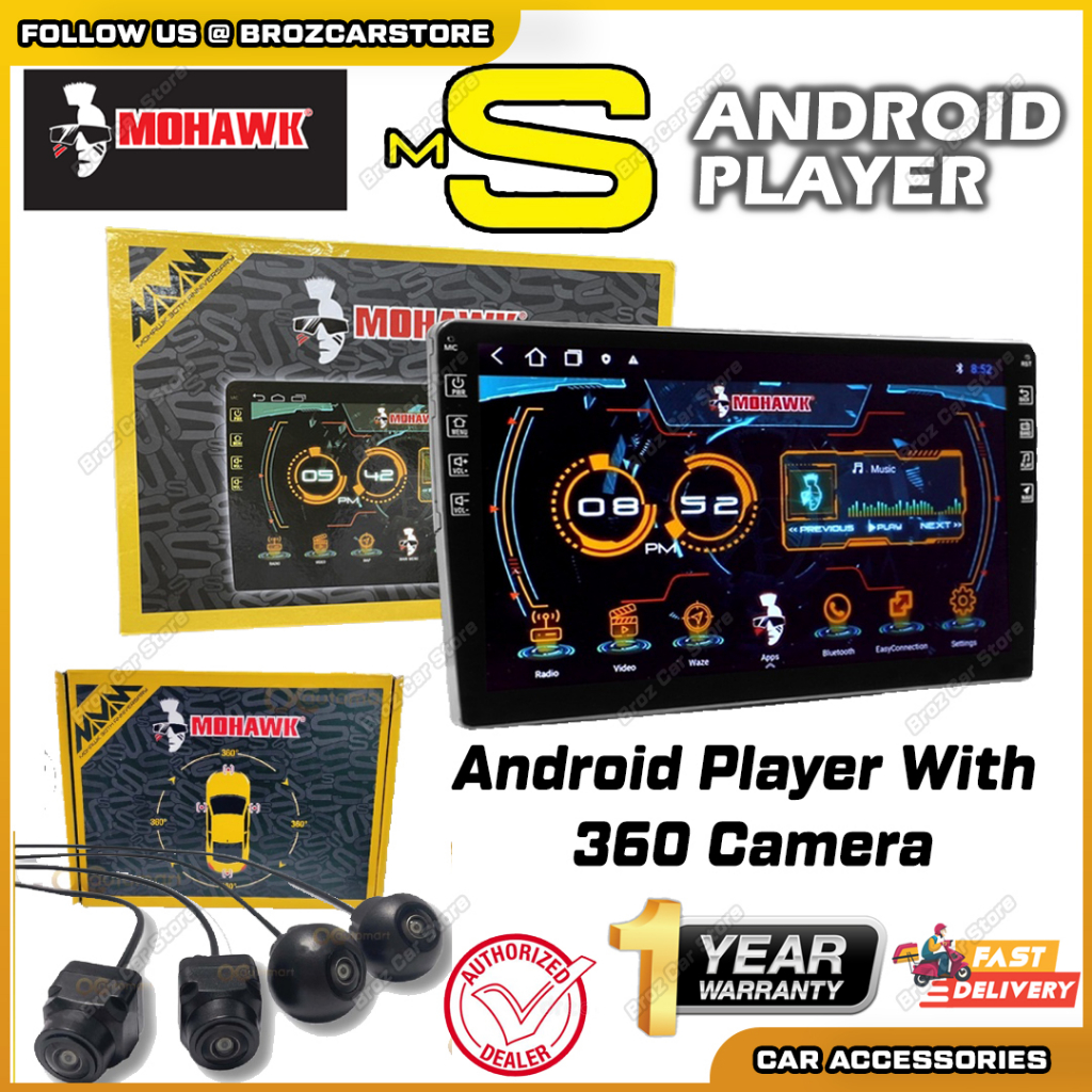 Mohawk MS Series Car Android Player Built In 360 System Reverse Camera ...